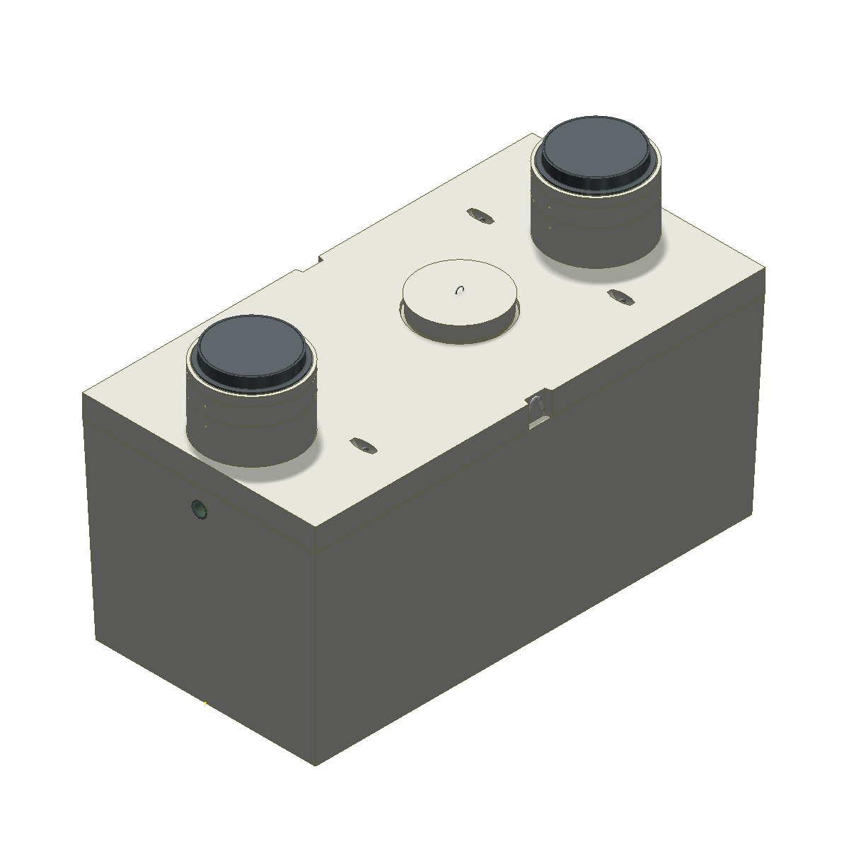 Traffic Rated Gravity Grease Interceptor - 2000 gal - Baffle Access ...