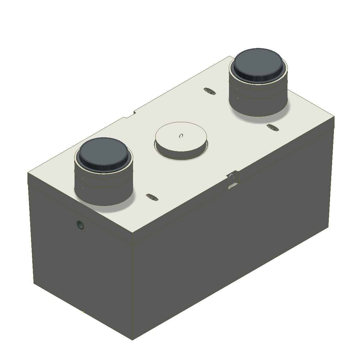 Traffic Rated Gravity Grease Interceptor - 2000 gal - Center Access ...