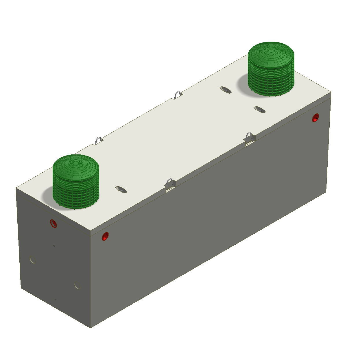 Septic Tank JS 2000 gal. 24"E, 24"E Pedestrian Rated | Jensen Precast