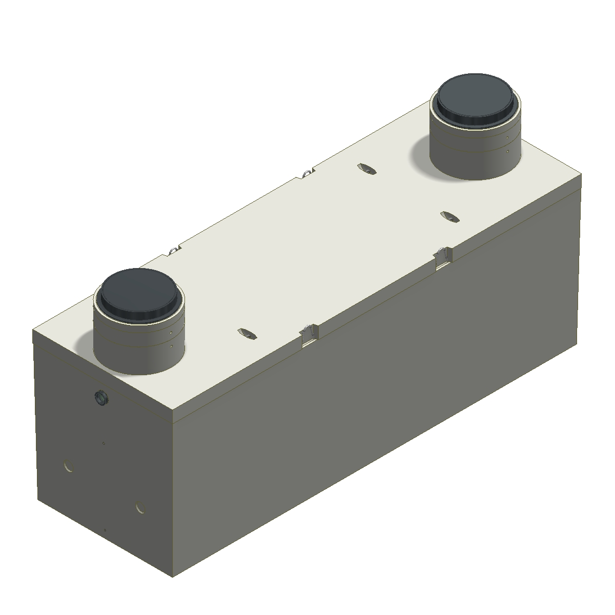 Traffic Rated Septic Tank - 2500 gal - End Access - Bioconcrete ...