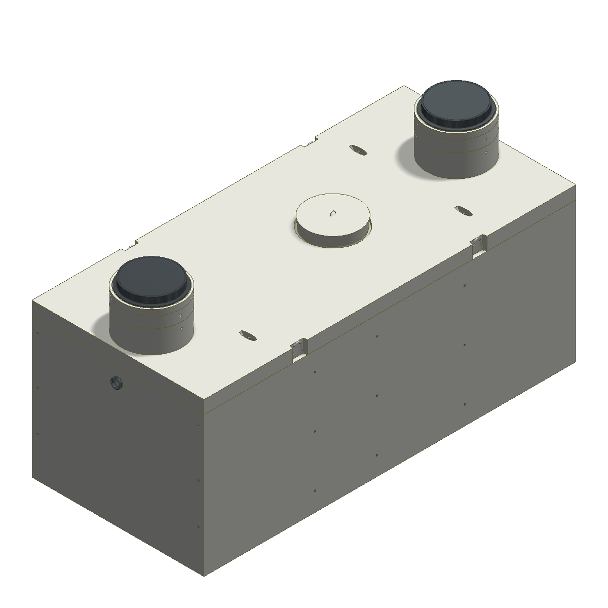 Septic Tank JZ 4000 gal. 24"E, 24"B, 24"E Incidental Traffic Rated ...