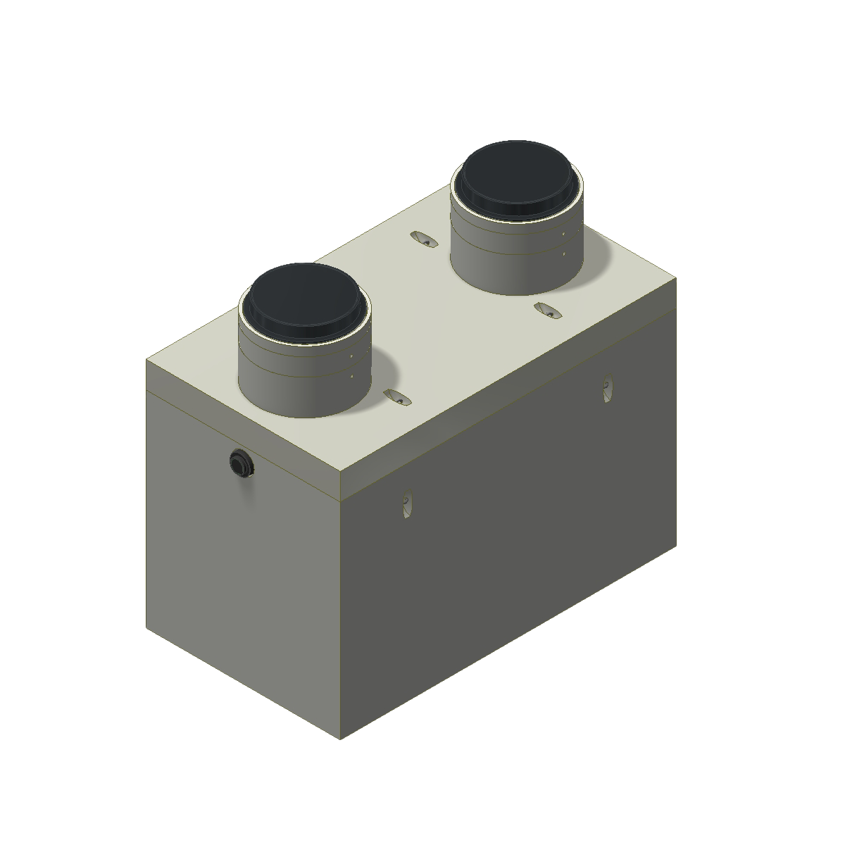 Traffic Rated High Ground Water Septic Tank - 1200 gal - End Access ...