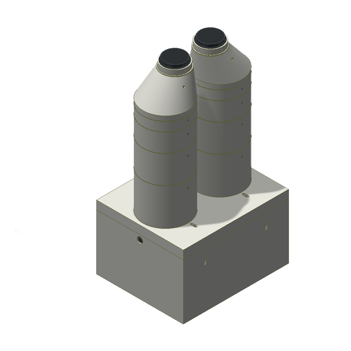 Septic Tank MU 2500 gal. 24"E, 24"E Incidental Traffic Rated Deep Bury ...