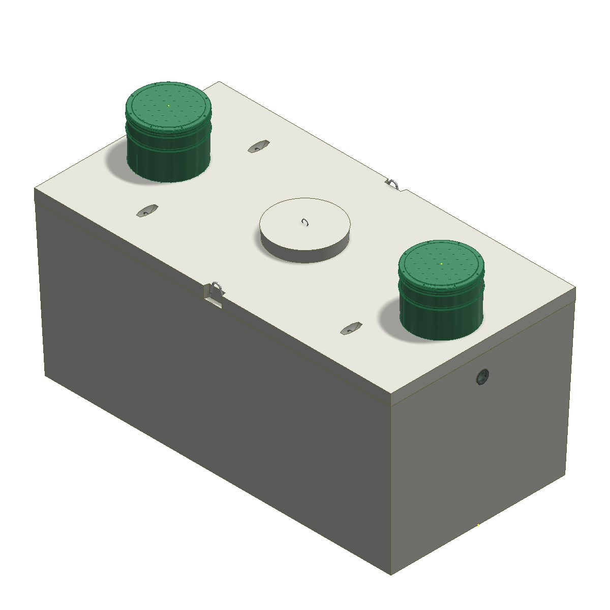 Pedestrian Rated Septic Tank - 2000 gal - Center Access - AZ Market ...