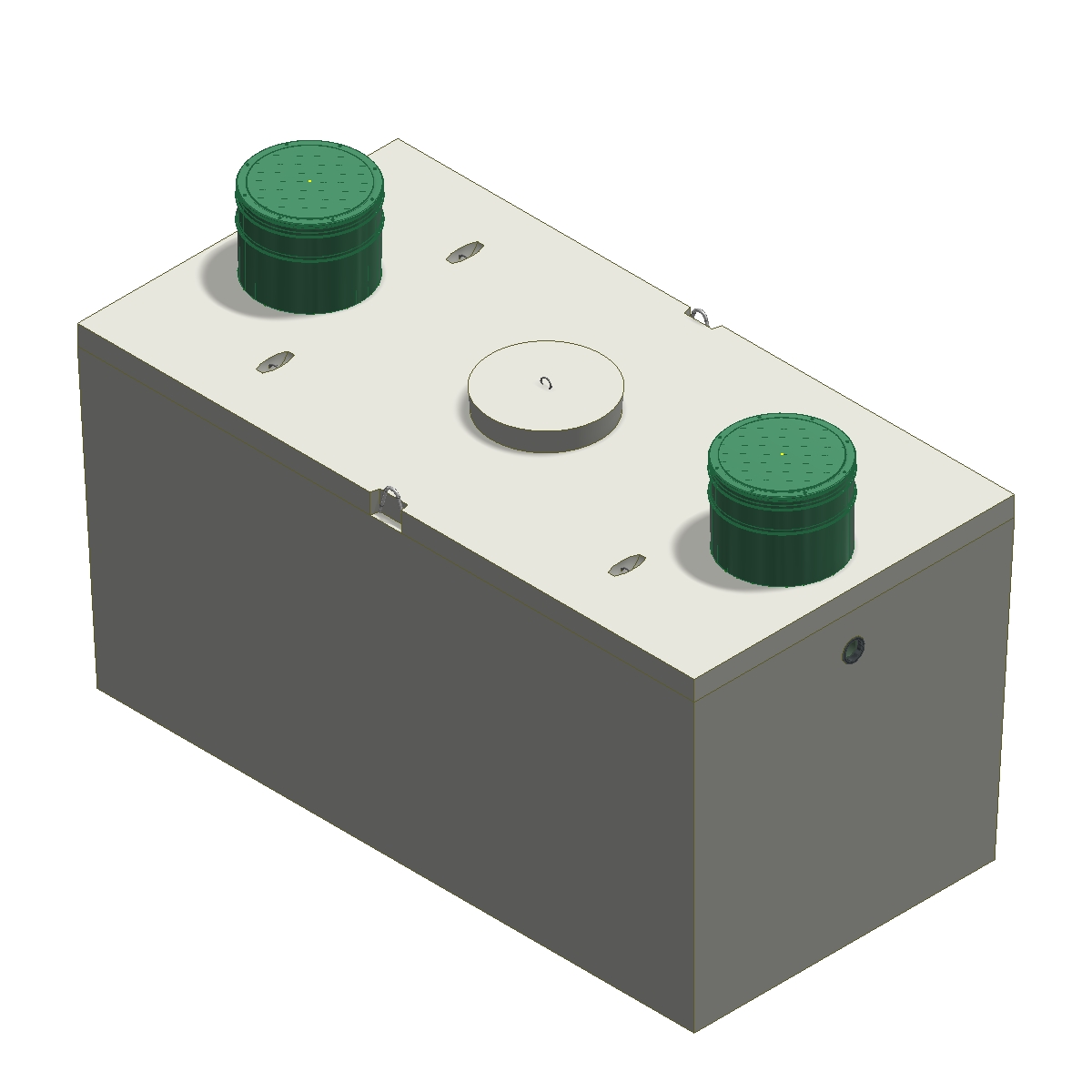 Pedestrian Rated Septic Tank - 2500 gal - Center Access - AZ Market ...