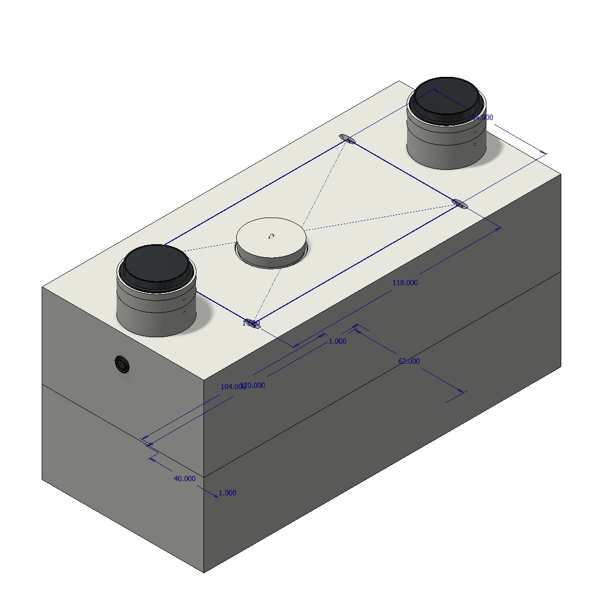 Septic Tank TY 5000 gal. 24"E, 24"B, 24"E Traffic Rated | Jensen ...