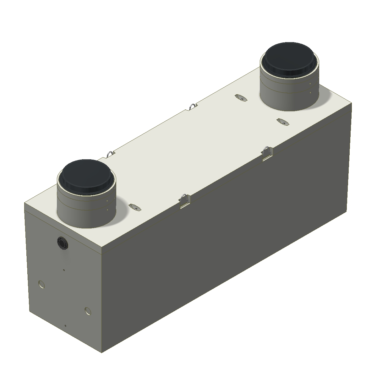 Traffic Rated Holding Tank - 2000 gal - End Access | Jensen Infrastructure