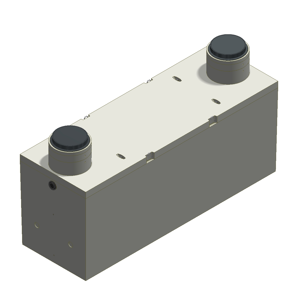 Traffic Rated Holding Tank - 3000 gal - End Access | Jensen Infrastructure