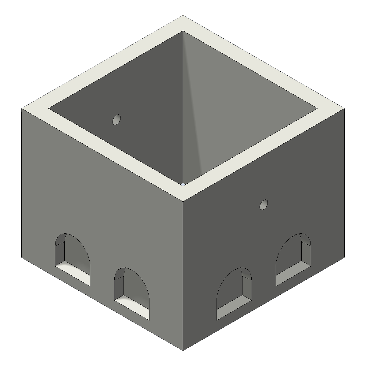 Vault 2424x24 Rect. Bottom Section Knockout Open Bottom PNW Utilities | Jensen Infrastructure