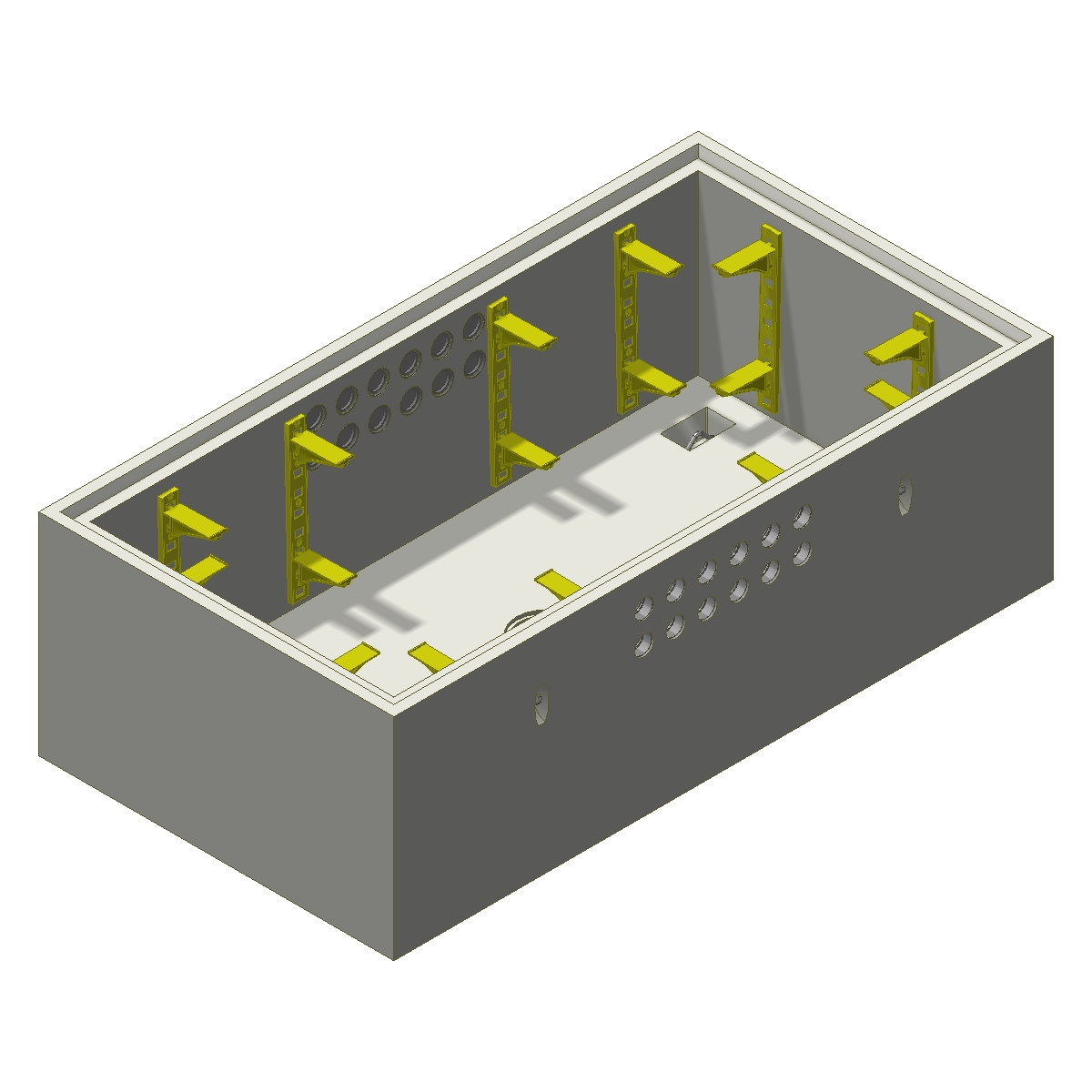 Vault 72144x41 Rect. Bottom Section Terminators Sump | Jensen Precast
