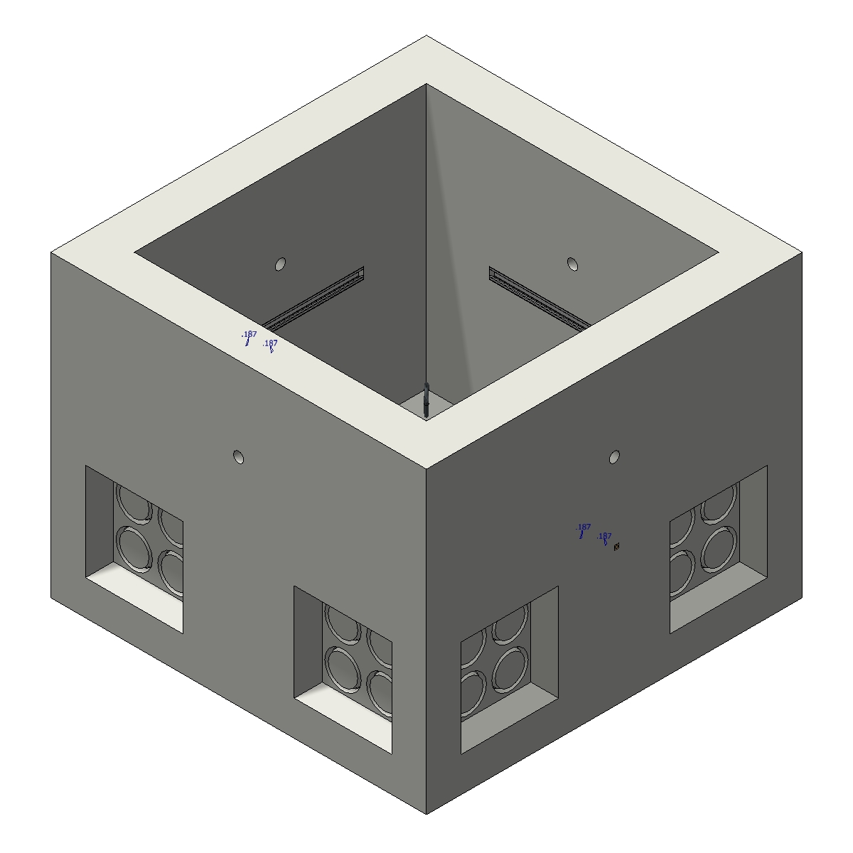 Vault 4242x38 Bottom Section Knockout Sump | Jensen Precast
