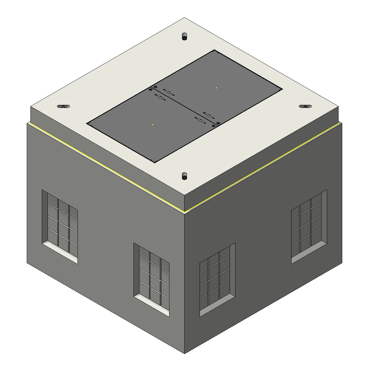 Vault Layout 7676x60 Knockout Sump 3366"C Mason PUD 776-LA | Jensen Precast