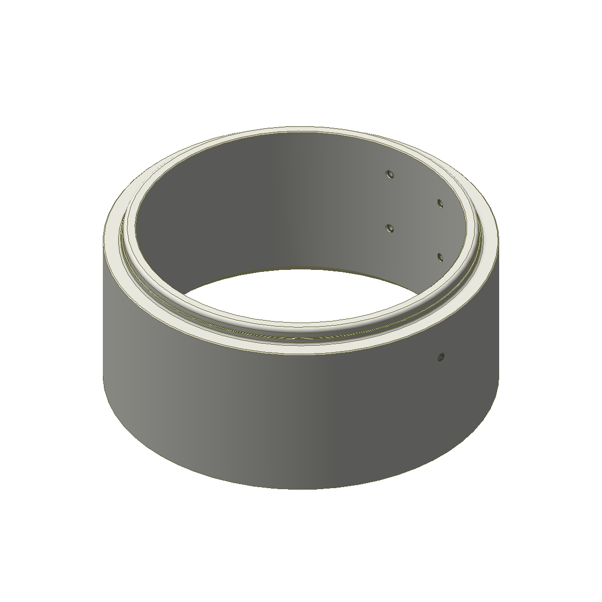 Manhole D6072x30 Barrel TU Step Holes | Jensen Precast