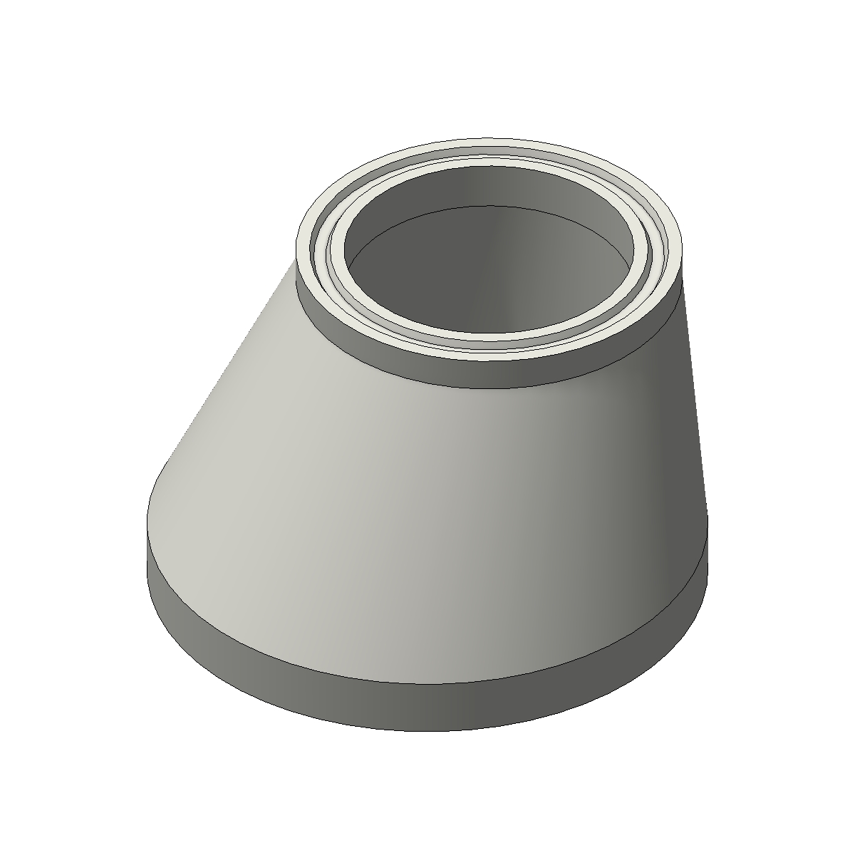 Dry Well Eccentric Cone - D4858 to D30 x 36 in. | Jensen Precast