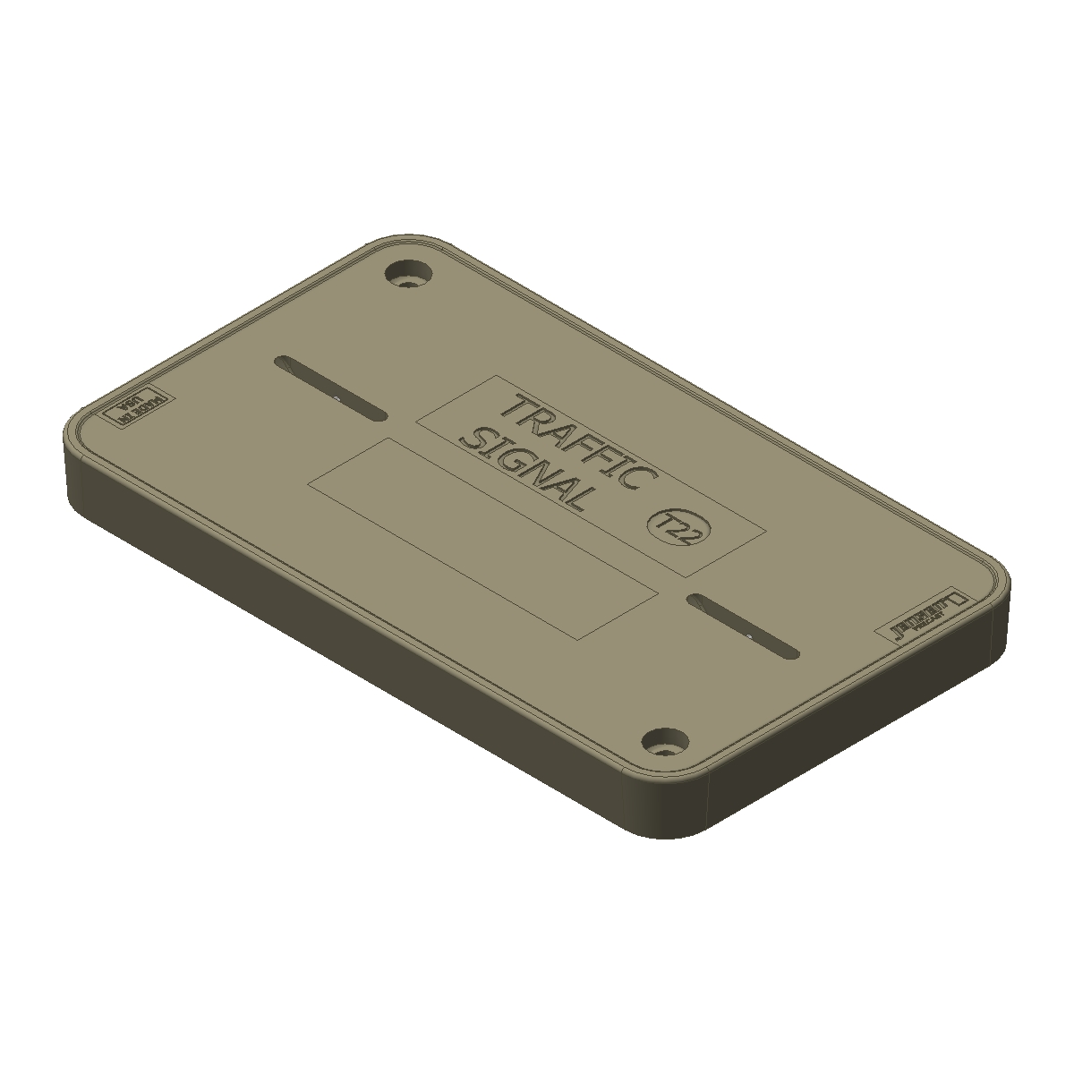 HPC1324 - Polymer Concrete Handhole Lid - Traffic Signal | Jensen Precast