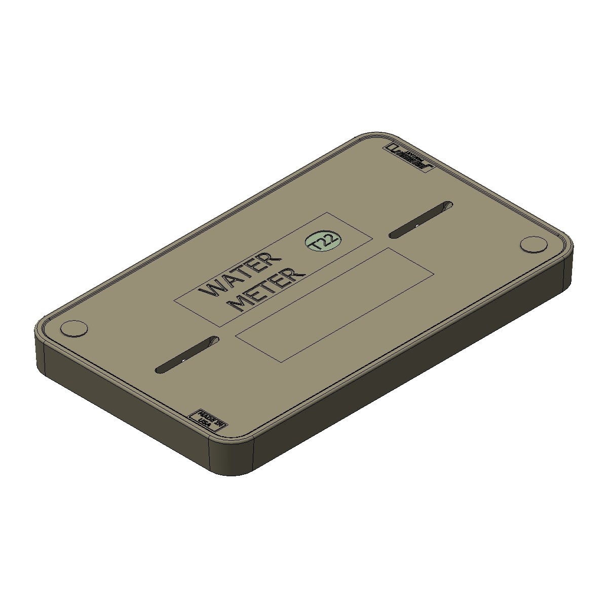 HPC1324 - Polymer Concrete Handhole Lid - Water Meter | Jensen Precast