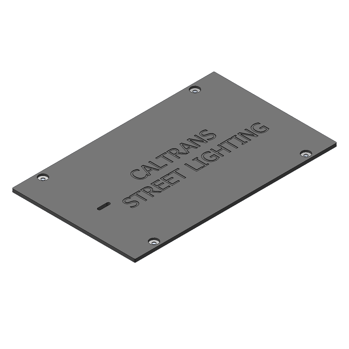 HTS1730 Diamond Plate Security Handhole Lid - Caltrans Street Lighting ...