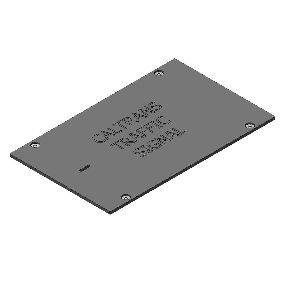 HTS1730 Diamond Plate Security Handhole Lid - Caltrans Traffic Signal | Jensen Infrastructure