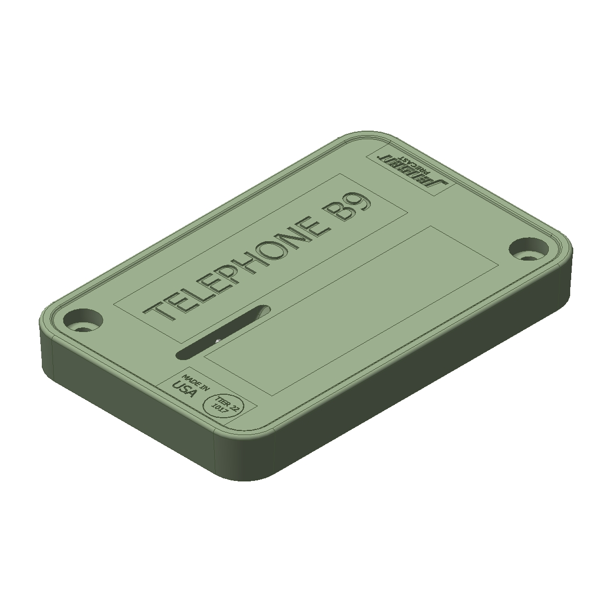 HPC1017 Polymer Concrete Handhole Lid - Telephone | Jensen Infrastructure