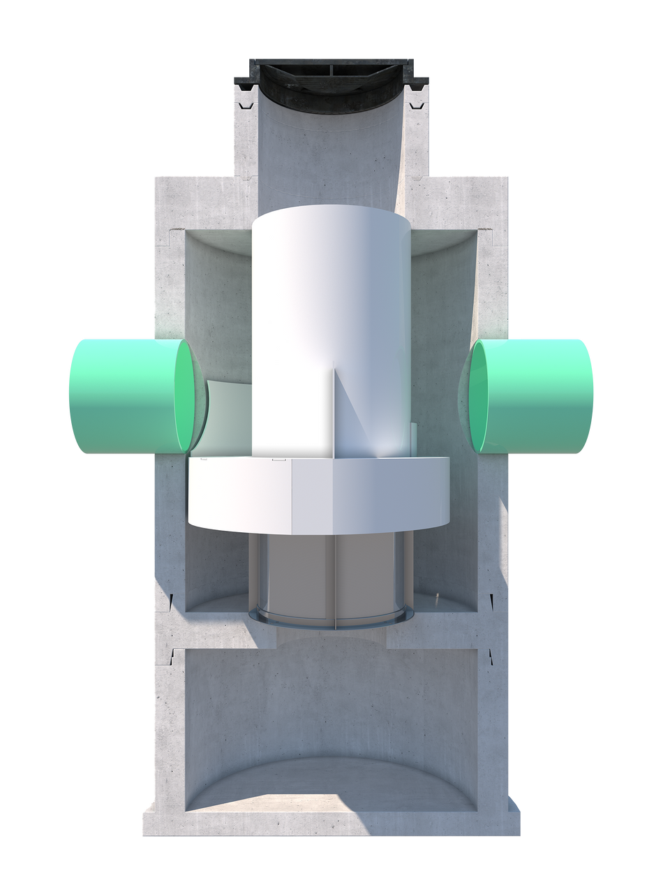 Inline Hydrodynamic Separator Unit, 144" Concrete Manhole | Jensen ...