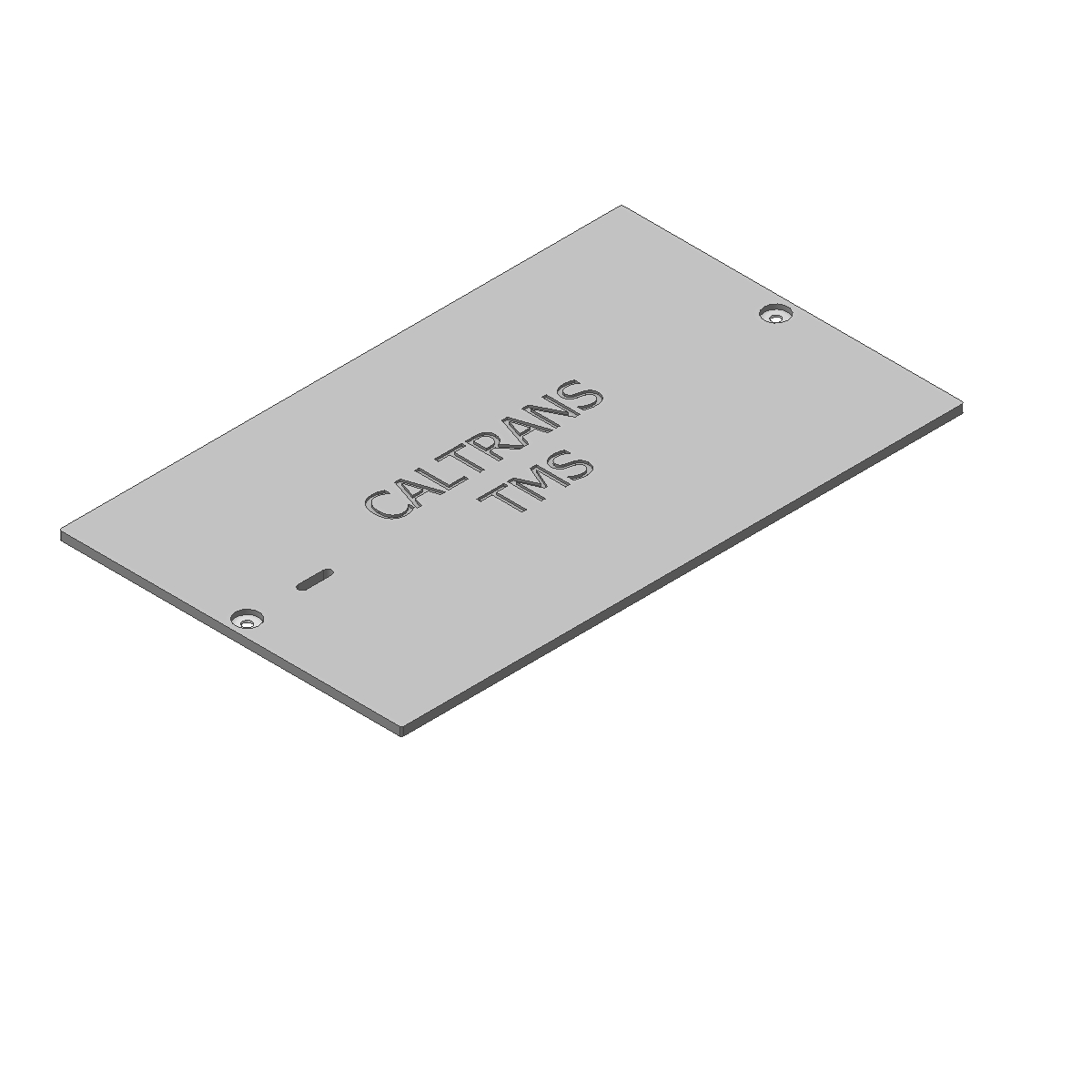 Handhole Lid – 17" x 30" – Steel Galvanized – Diamond Plate – Caltrans ...