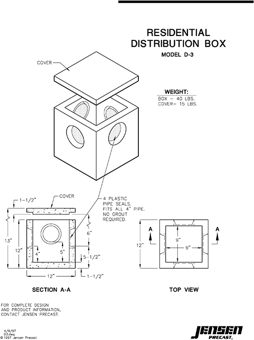 D3 Distribution Box | Jensen Infrastructure