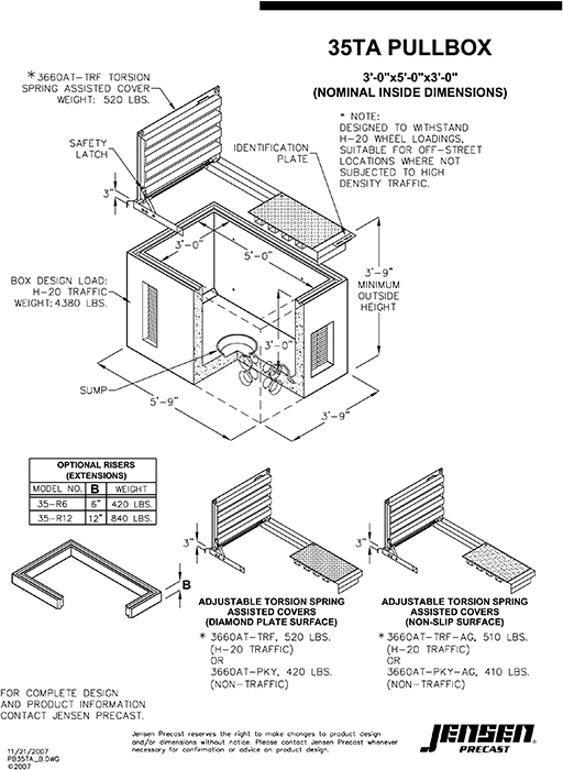 Vault 3660x36 Knockout, Terminators 36"x60"C | Jensen Precast