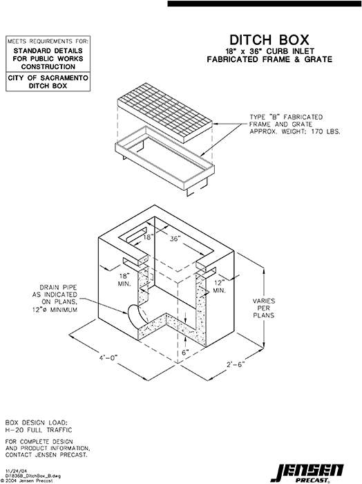 Ditch Inlet