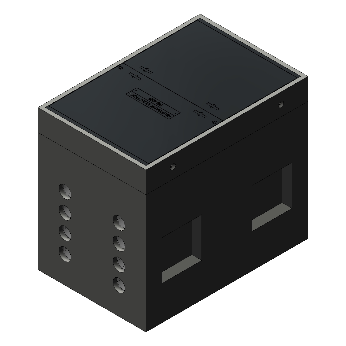 Parkway Hinged Pull Box - 4878 - City of Burbank | Jensen Precast