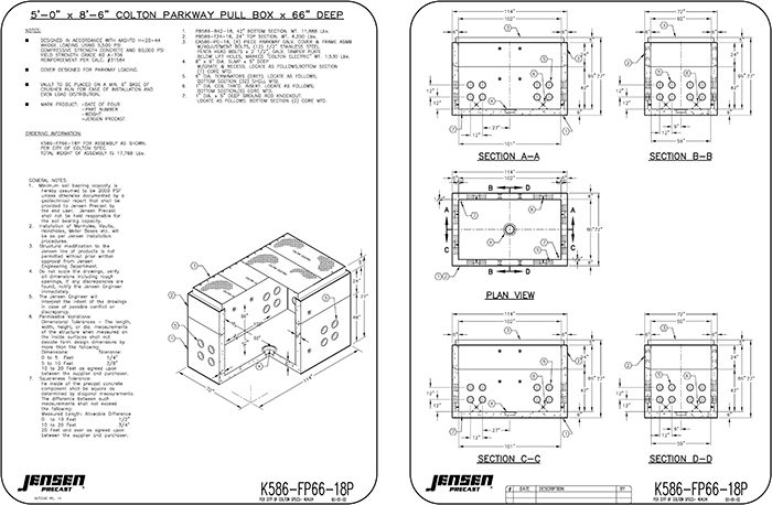 Parkway Pull Box - 60102 - City of Colton | Jensen Precast