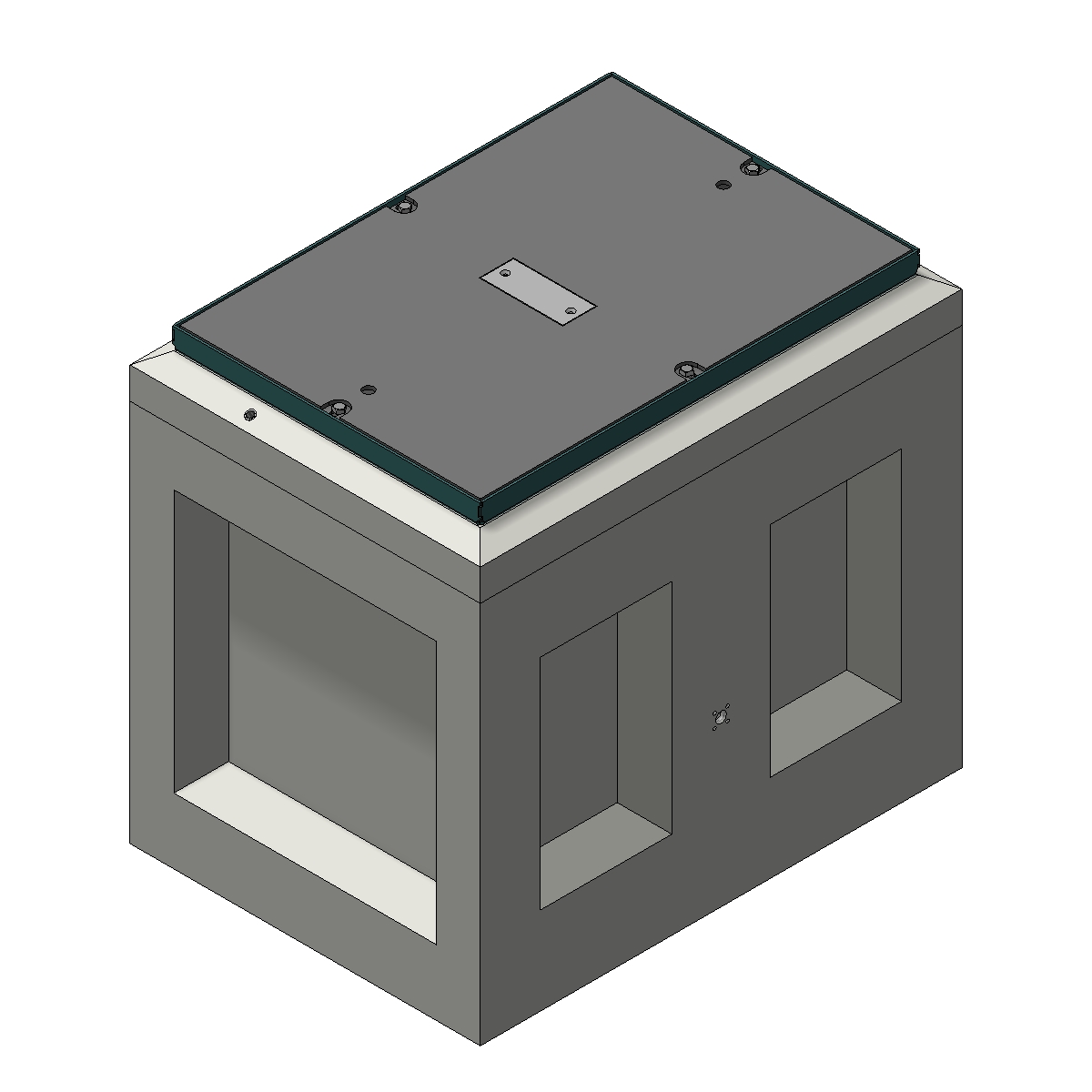 Traffic Flat Wall Pull Box - 2436 - LAUSD | Jensen Precast