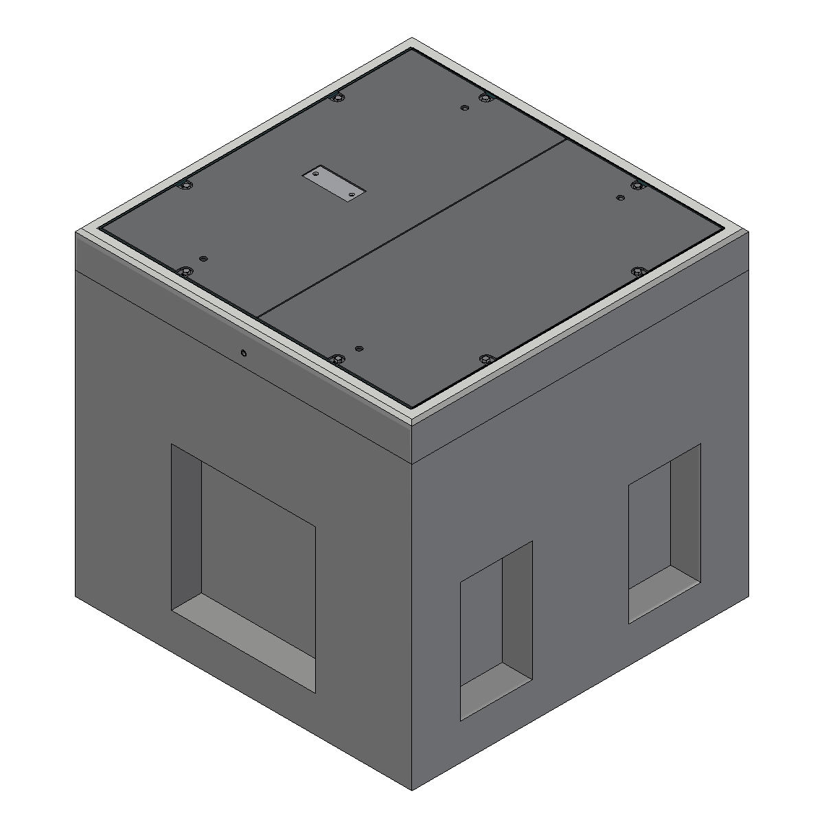 Traffic Flat Wall Pull Box - 4848 - LAUSD | Jensen Precast