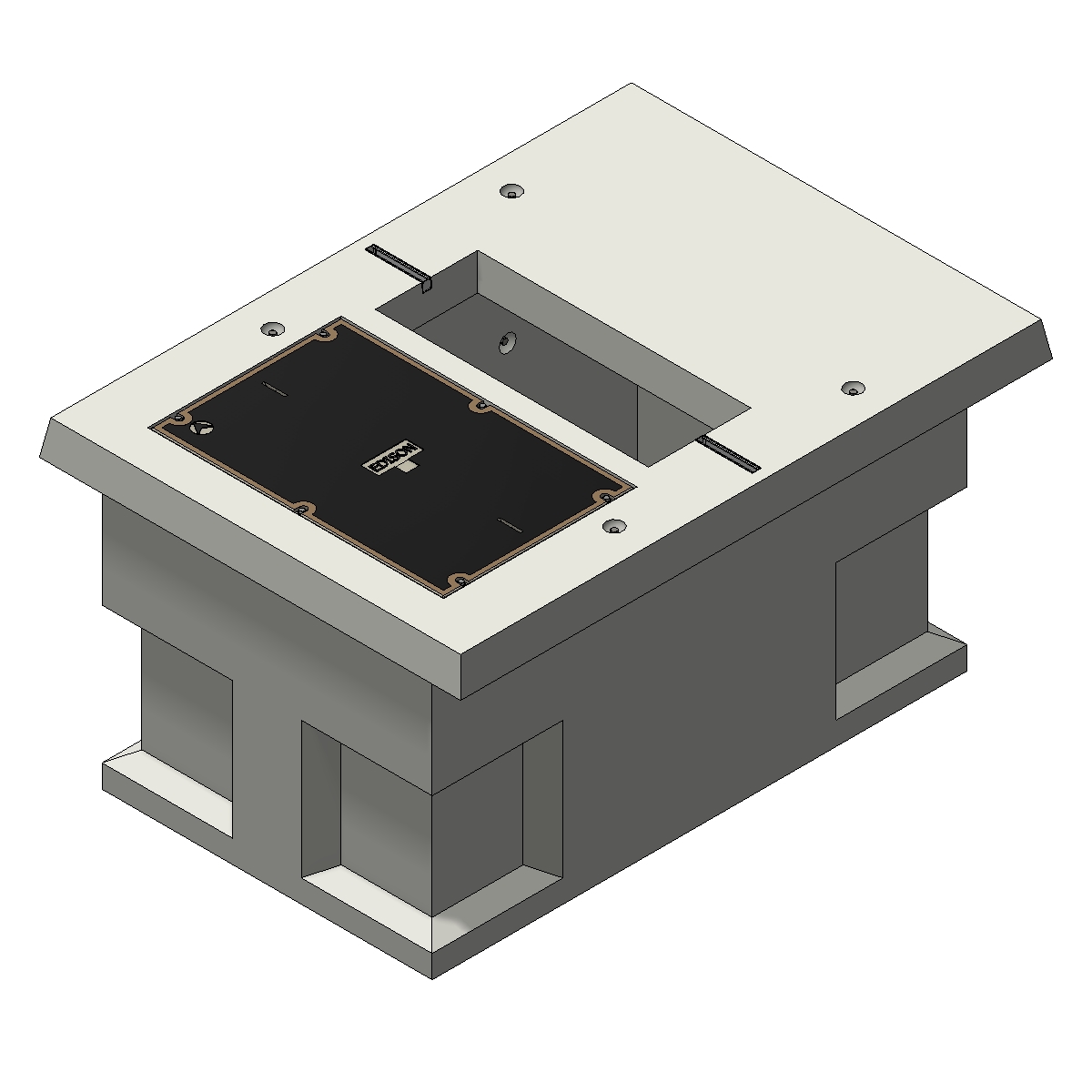72102 Transformer Pad with 4884 Enclosure - SoCal Edison | Jensen Precast