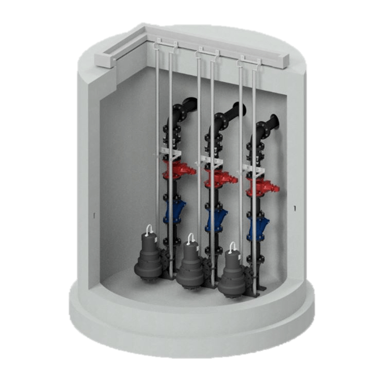 384-T-D Series Standard Triplex Pump Station | Jensen Infrastructure