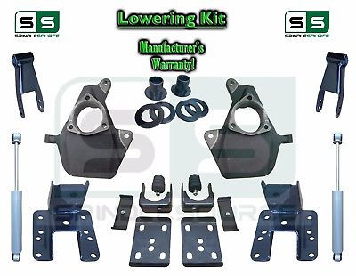 16-18 Silverado Sierra 3" / 4" Drop Lowering Spindle KIT STAMPED / ALUM ...