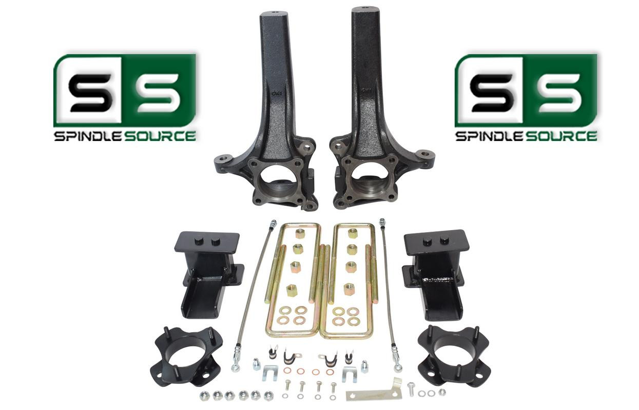 2009 - 2014 Ford F-150 6.5" / 4" Lift Spindle Knuckle Blocks U-bolt Kit ...