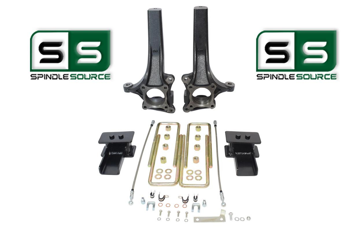 2009 - 2014 Ford F-150 4" / 3" Lift Spindle Knuckle Blocks U-bolt ...
