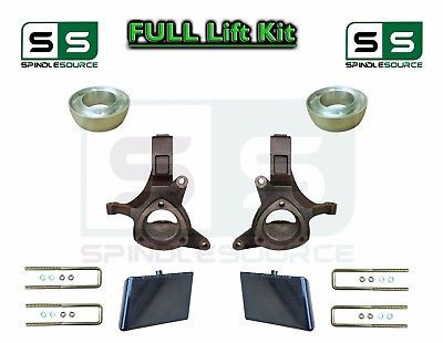 99 -07 Chevrolet Silverado GMC Sierra 1500 Spindle Lift Kit 7" / 4 ...