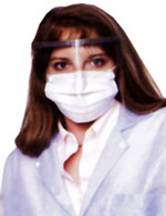 Sunrise # 224sun Ear Loop Mask and Splash Face Shield (100 Per Case ...