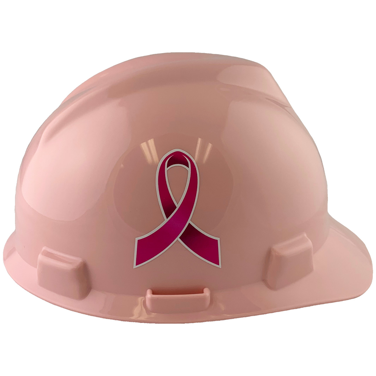 Breast Cancer Awareness Ribbons MSA #495862-BC V-Gard Cap Style Safety ...