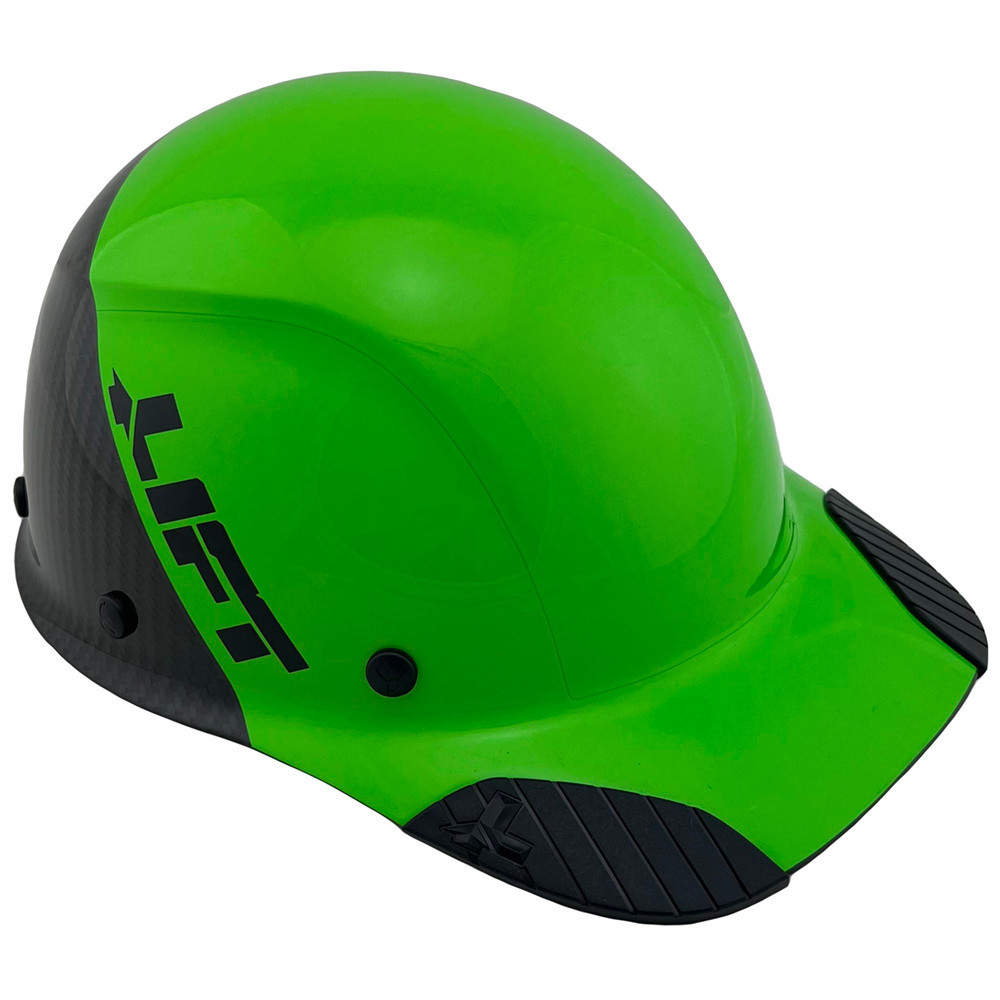 Lift Safety #HDC50C-20GC Actual Carbon Fiber Shell Cap Style Black and ...
