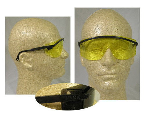Uvex # S145 Astro 3000 Safety Eyewear with Amber Lens | ABCsafetymart.com