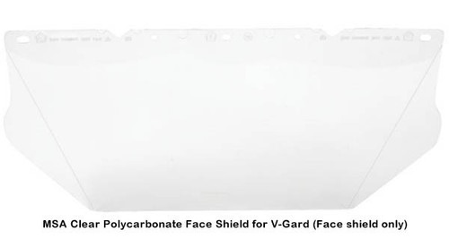 MSA #10115836 Clear Face Shield for MSA Adapters | ABCsafetymart.com