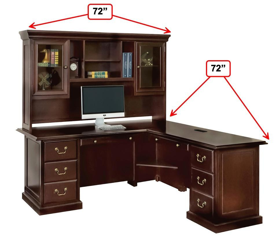 Executive L Shaped Computer Desk Vernal Executive Standing Desks