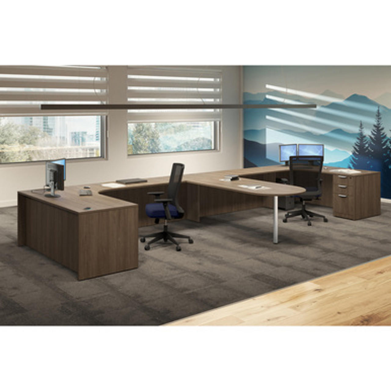 2 Person Work Desk