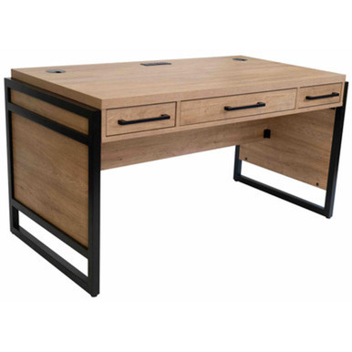 Office Source Artisan 60"W x 30"D x 31"H Executive Writing Desk with Power
