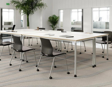 KFI Studios Dailey 4 Piece Modular Rectangular Table Configuration