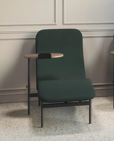 KFI Studios Avalon Chaise Lounge Chair with Swivel Table Available with Power
