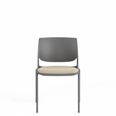Global Rebound Collection Armless Multi-Purpose Chair with Cushioned Seat