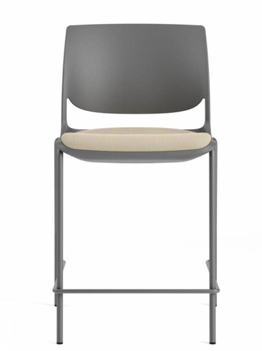 Global Rebound Armless Counter Height Stool with Upholstered Seat R5CSNPU